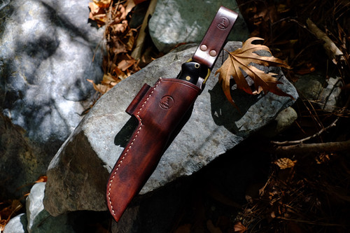 CNH Bushcraft Knife - Black G10 - Brass Liners | Cyprus Nature Hikes
