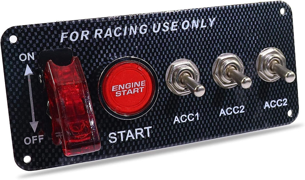Arming Switch Racing Panel With Engine Start / Stop Button | MODAXE