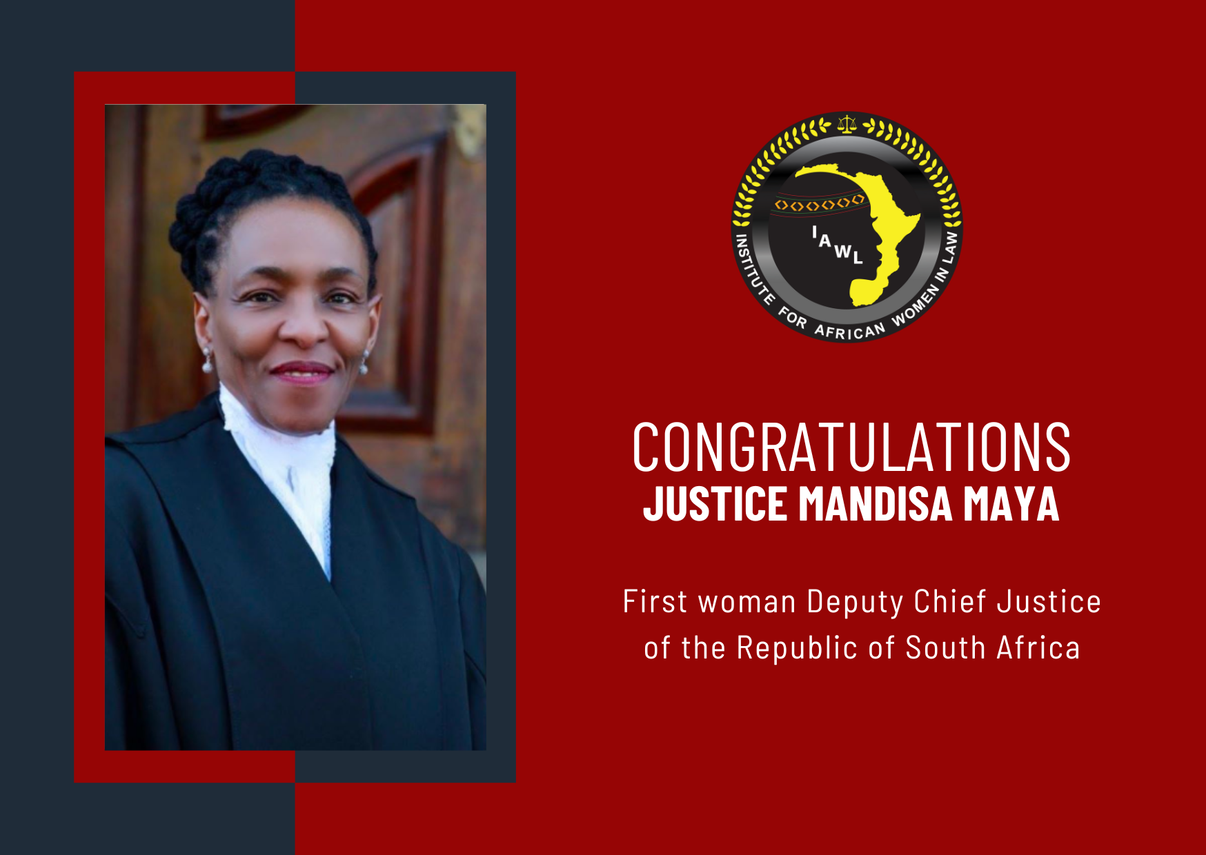 A Toast to Justice Mandisa Maya! Another First For Women Judges in ...