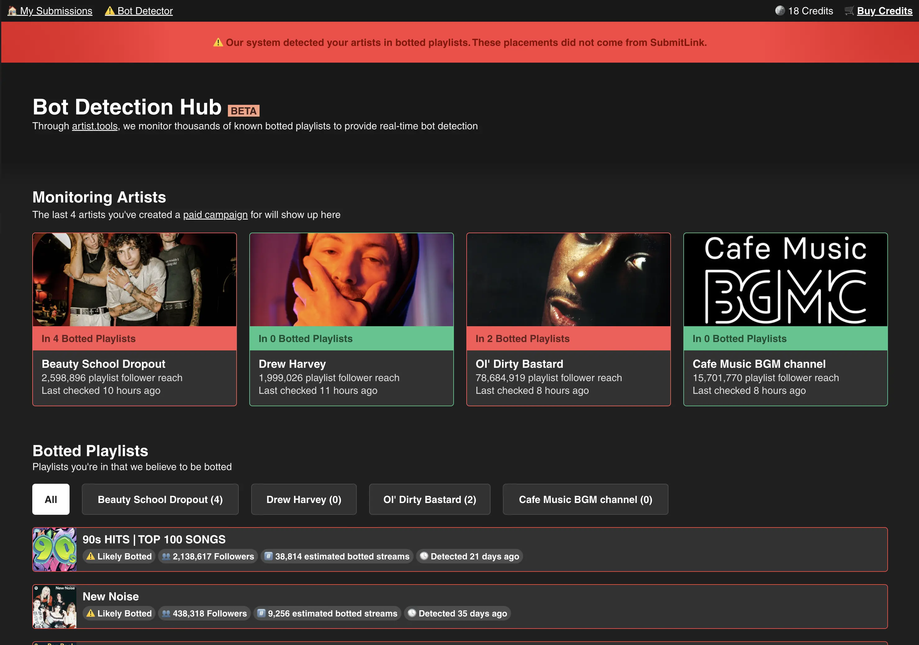 Spotify Bot Detector