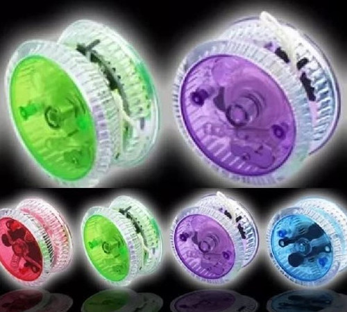 Light up Yo Yo 6 Pack of LED Responsive Yo Yos Trick Ball String Random ...