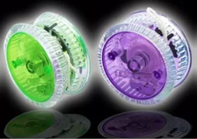 Light up Yo Yo 2 Pack of LED Responsive Yo Yos Trick Ball String Random ...