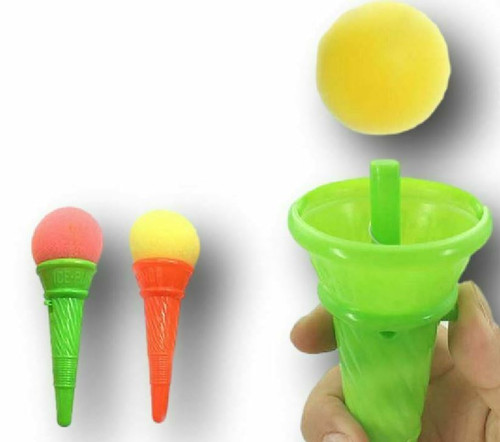 3 Pack of Ice Cream Shooter Cone Foam Ball Shooter Launcher Party Favor ...
