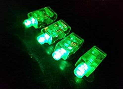 40 Green Light Up Finger Lights | Los Angeles Superstore