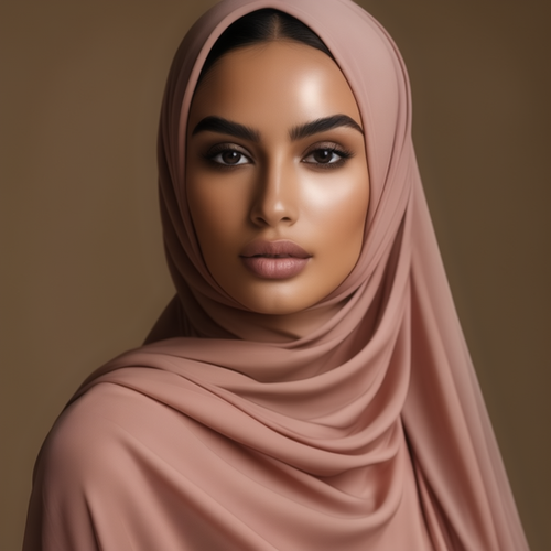VINTAGE ROSE Premium Medina Silk LITE Hijab | RHC inc.