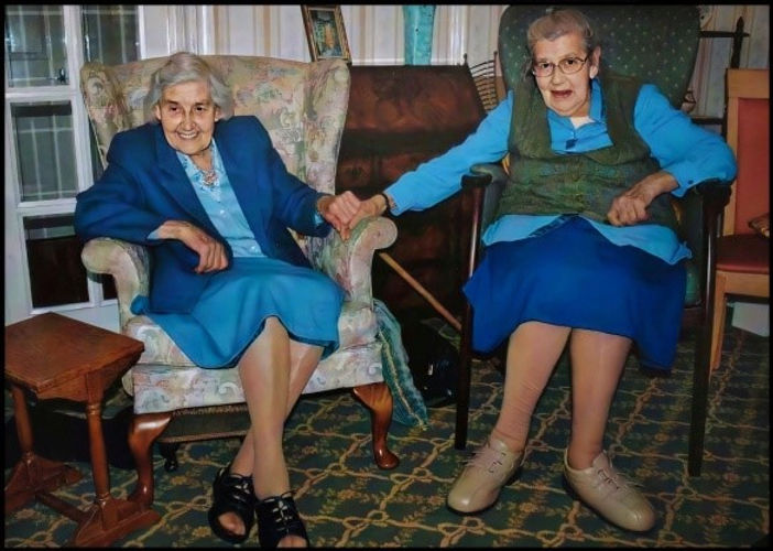 Devoted sisters with many a tale to tell...