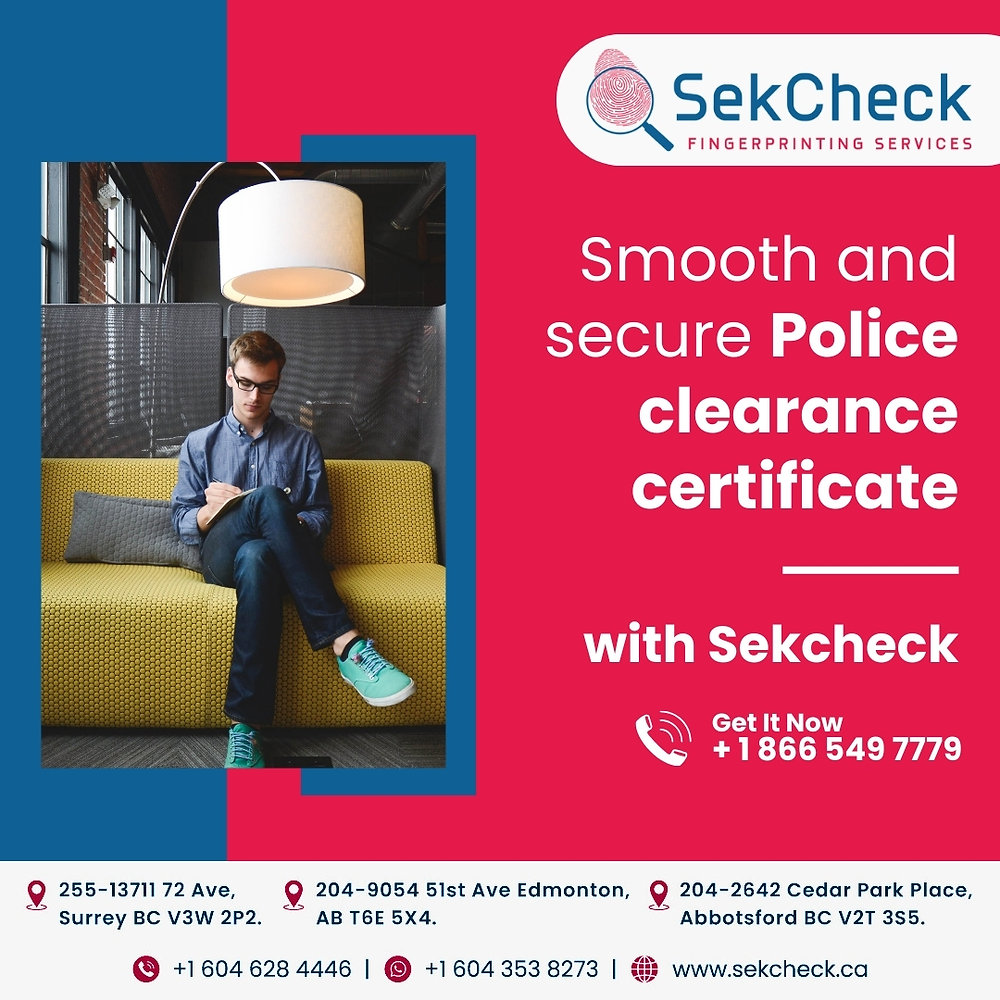 Smooth and secure police clearance certificate with Sekcheck