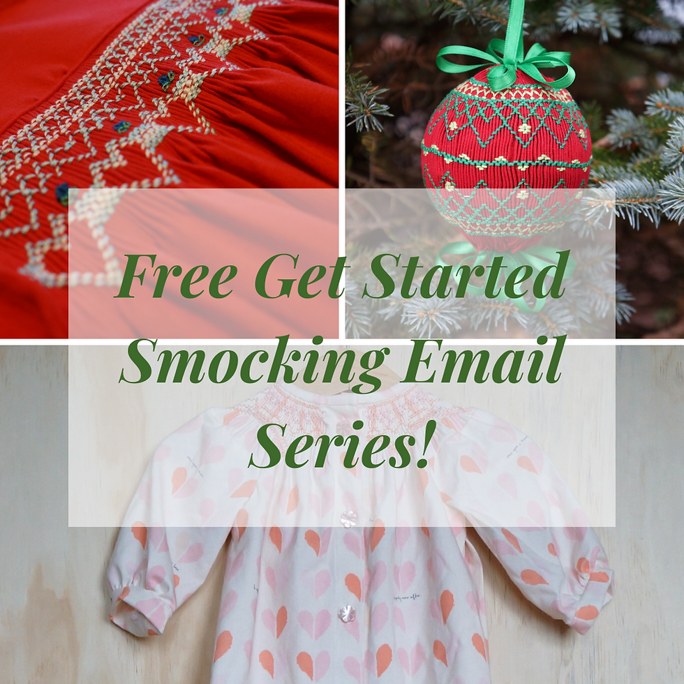 Get Started Smocking Free Email Series & Learn to Smock Online Course!