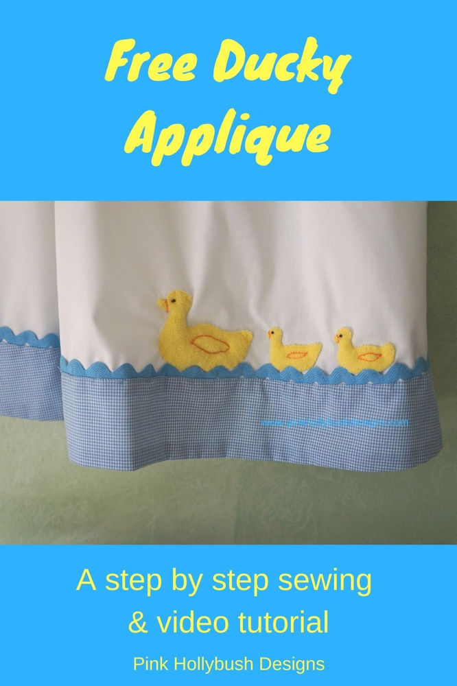 Sewing for Baby: An Easy Duck Applique Pattern.