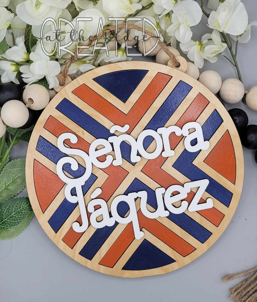 Geometric Name Signs | Created at the Ridge