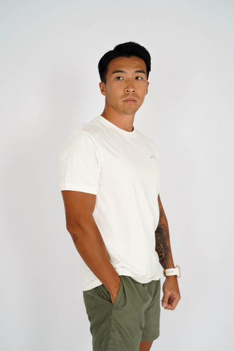 Kihon Sleek Tee (Off-White) | Kihon