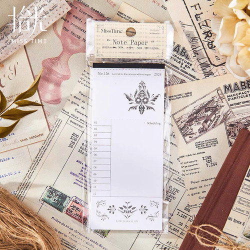 Miss Time Note Paper Vertical | Mint My Desk