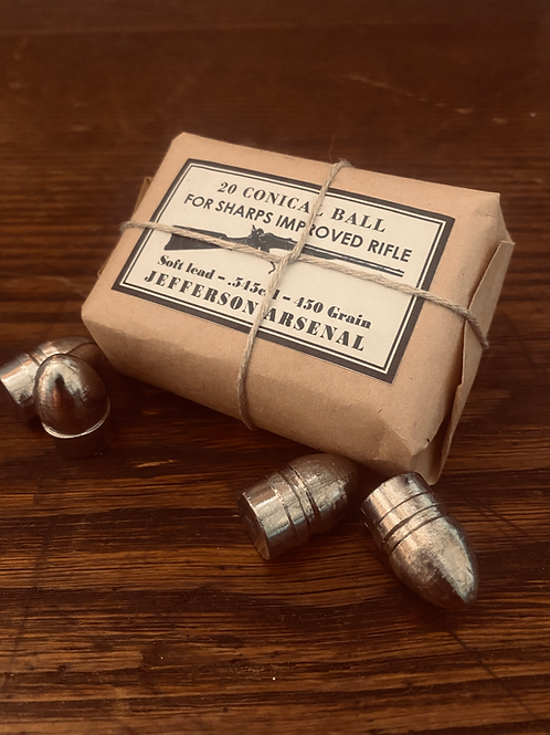 Sharps .54cal “heel” bullets, 20rds | website