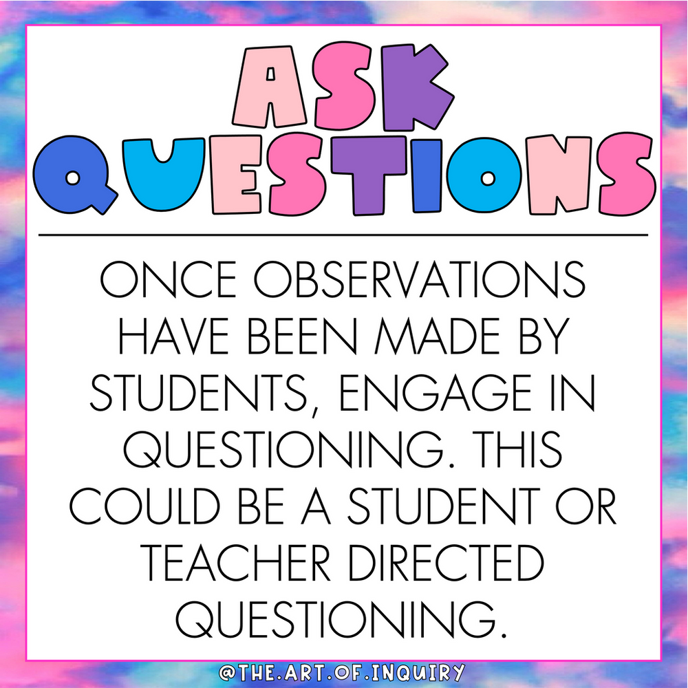 8 Steps to starting an inquiry in your classroom!