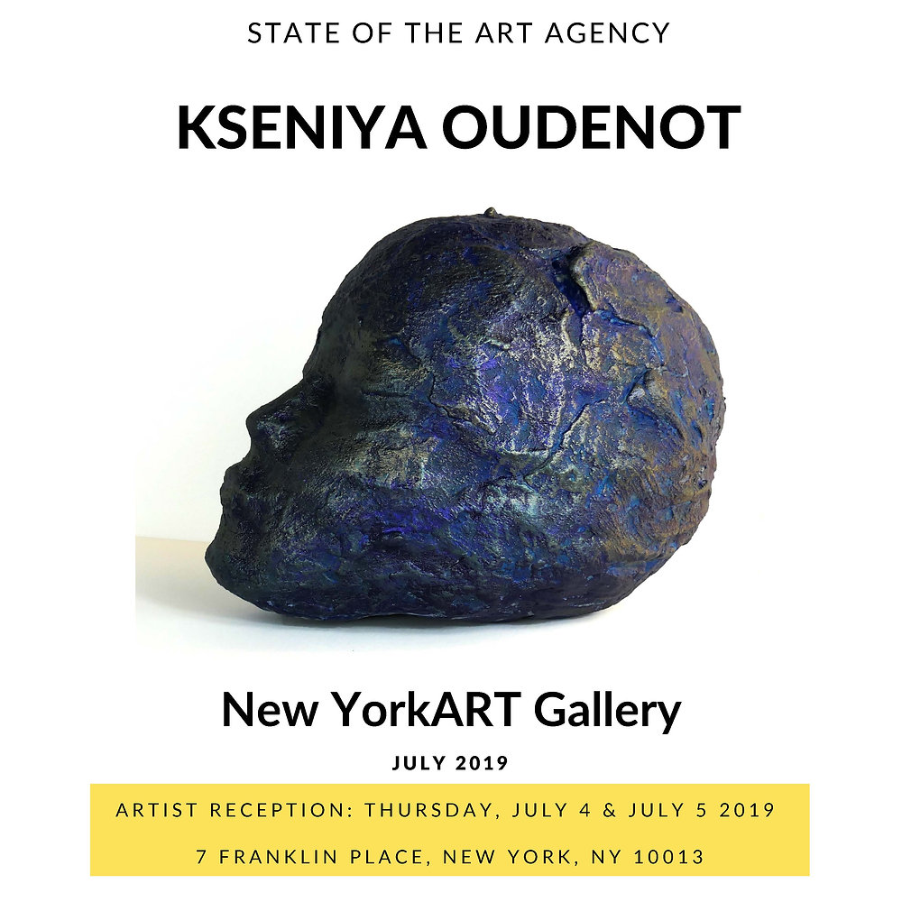 Kseniya oudenot at new york art gallery