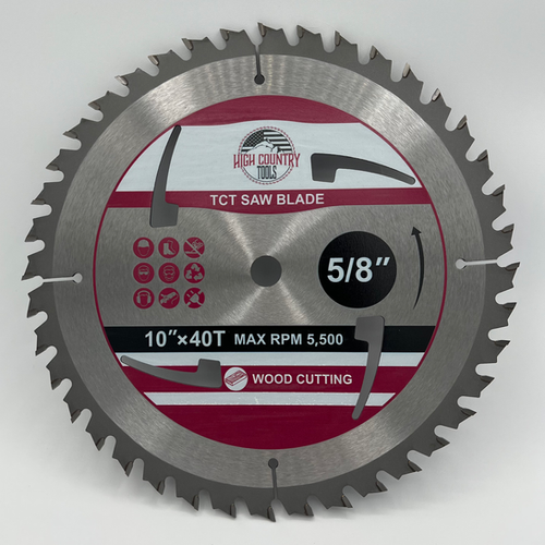 40-Tooth Ripping Table Saw Blade 10in | High Country Tools