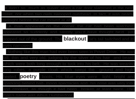 Blackout Poetry Template | edtechemma