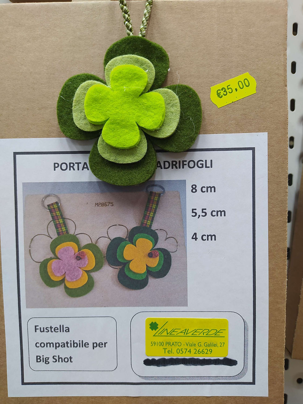 Fustella portachiavi Il quadrifoglio - lineaverdeprato.it