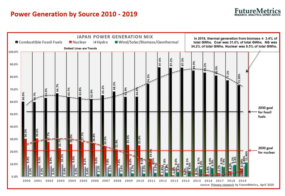 Japanese Generated Energy Composition