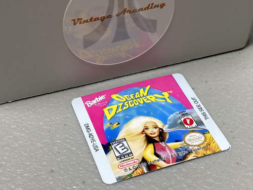 Barbie Ocean Discovery (Gameboy) Replacement Label | Vintage Arcading