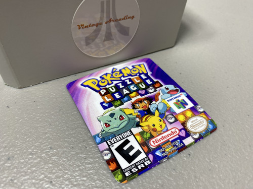 Pokemon Puzzle League (N64) Replacement Label | Vintage Arcading