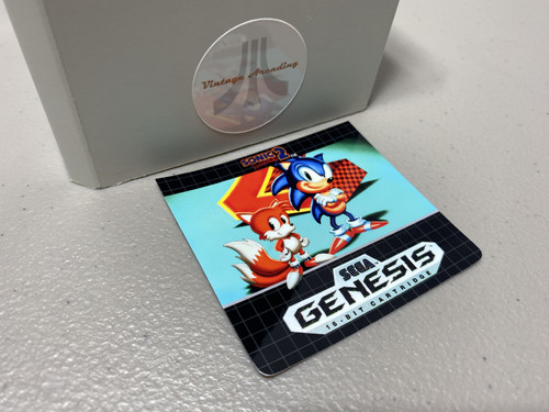Sonic the Hedgehog 2 (Sega Genesis) Replacement Game Label | Vintage ...