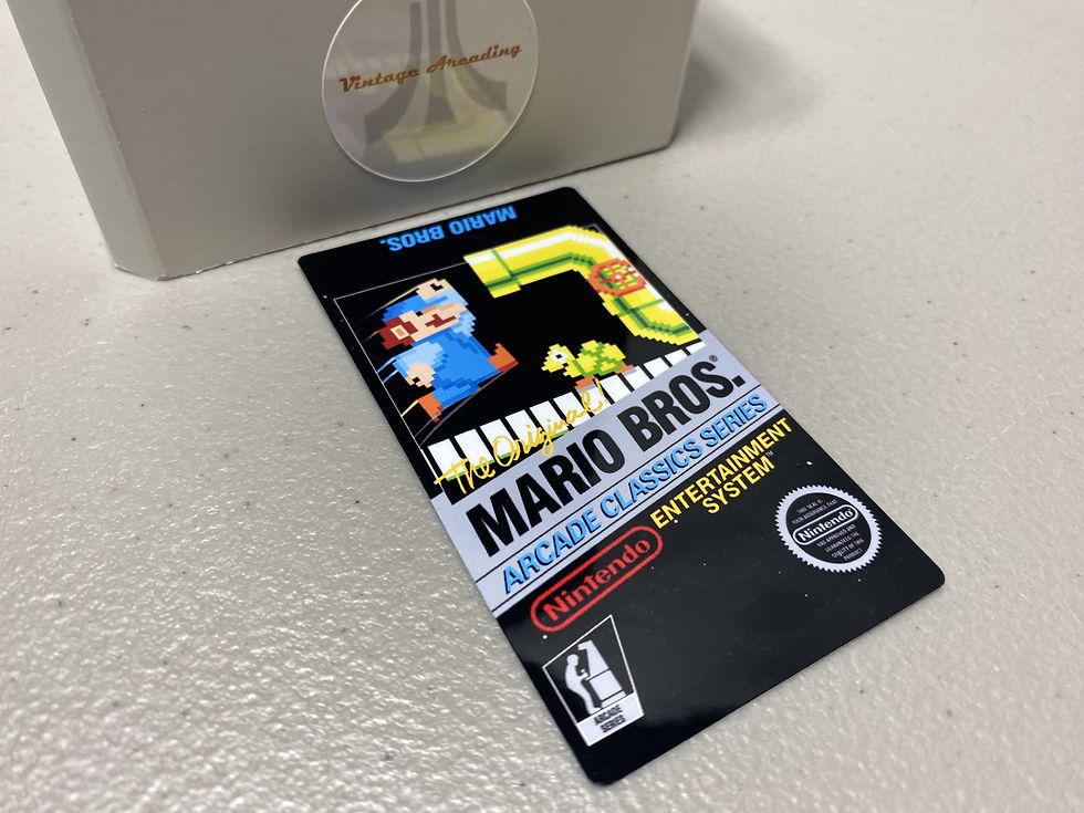 Mario Bros. Arcade Classics (NES) Replacement Game Label | Vintage Arcading