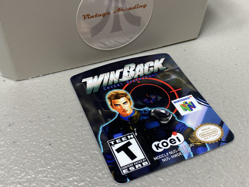 Win Back (N64) Replacement Label | Vintage Arcading
