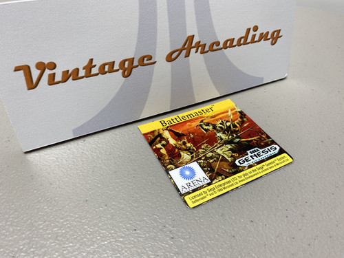 Battlemaster (Sega Genesis) Replacement Game Label | Vintage Arcading