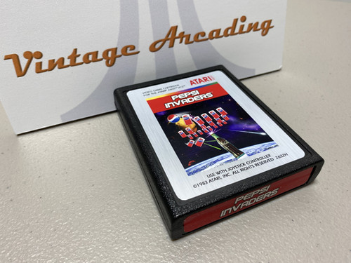 Pepsi Invaders (Atari 2600, 2600+) Game Cartridge NTSC | Vintage Arcading