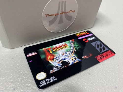 Super Turrican (SNES) Replacement Game Label | Vintage Arcading