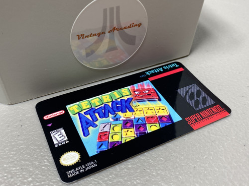 Tetris Attack (SNES) Replacement Game Label | Vintage Arcading