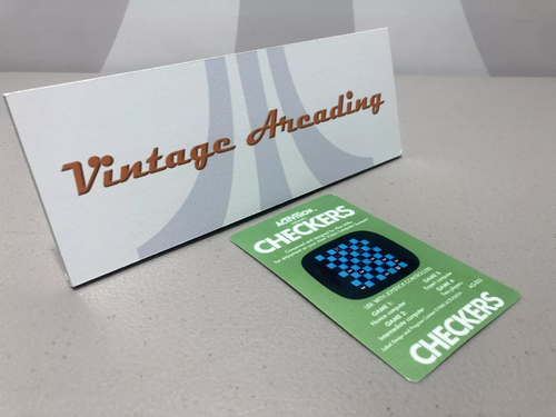 Checkers (Atari 2600) Replacement Game Label | Vintage Arcading