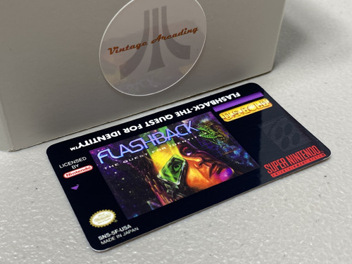 Flashback (SNES) Replacement Game Label | Vintage Arcading