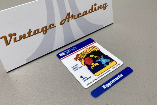 Eggomania (Atari 2600) Replacement Game Label | Vintage Arcading