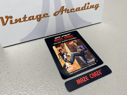 Maze Craze (Atari 2600) Replacement Game Label | Vintage Arcading