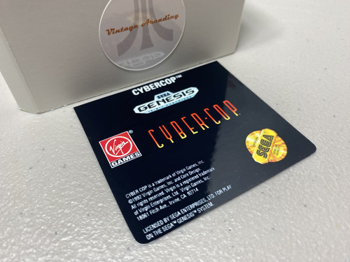 Cybercop (Sega Genesis) Replacement Game Label | Vintage Arcading