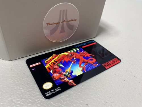 Super Metroid (SNES) Replacement Game Label | Vintage Arcading