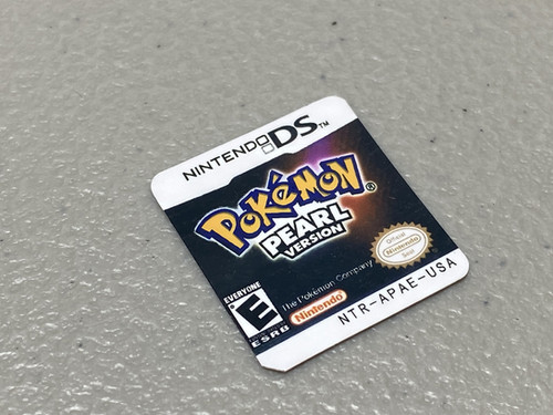 Pokemon Pearl (Nintendo DS) Replacement Label | Vintage Arcading