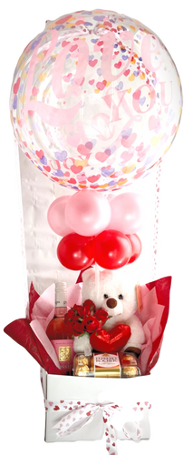 Valentines Pink Premium Hamper | Kymbos Balloon Gifts