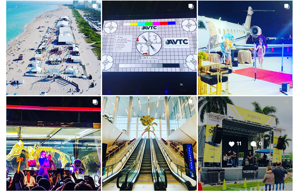 AVTC Designs: Event sound and lighting in Miami | Audio Visual Rentals