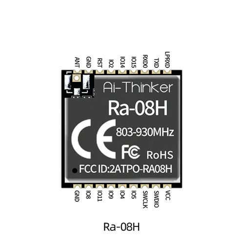 Ra-08H LoRaWAN 868MHz RF Module with ASR6601 chip, antenna and adaptor ...