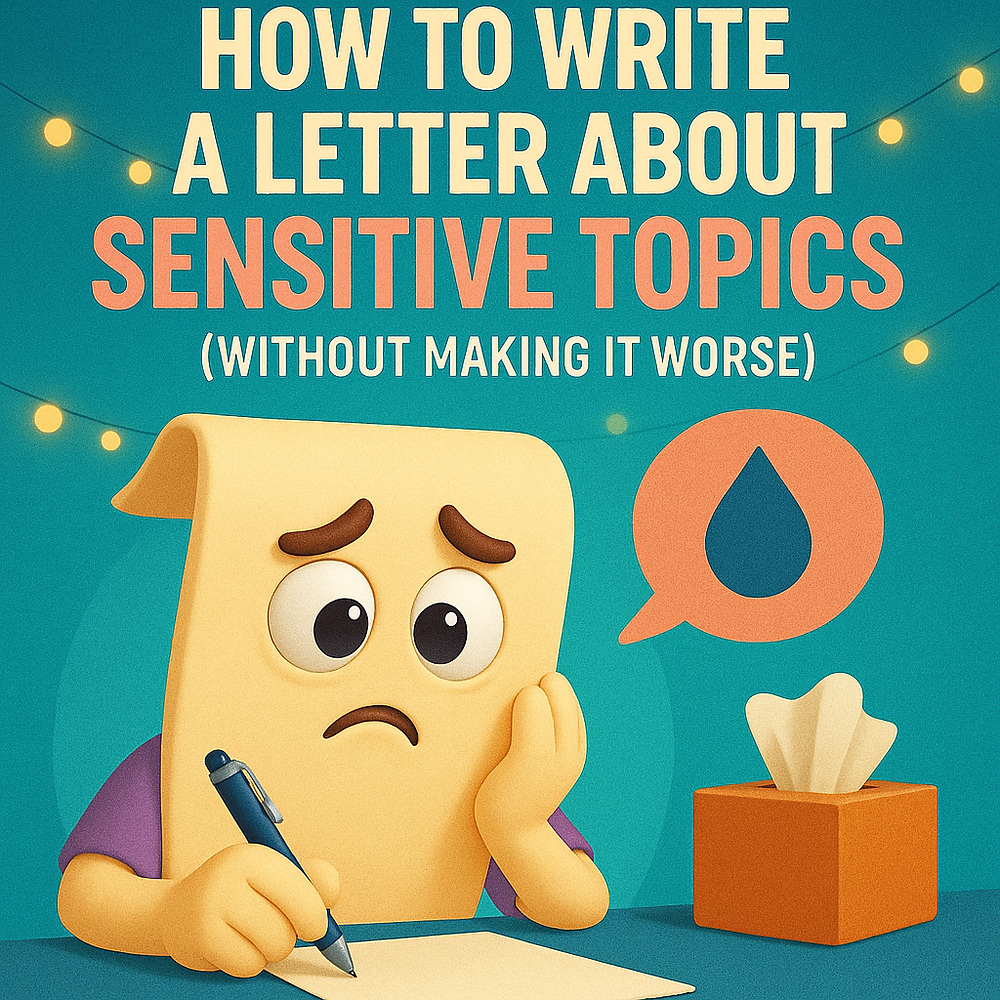 How to Write a Letter About Sensitive Topics Without Making It Worse