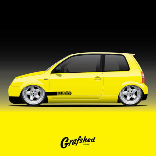 Lupo text side decals | Mysite