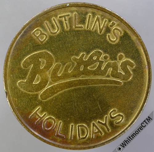 Butlins Holidays Ticket Pass Token 28mm. Brass | whitmore