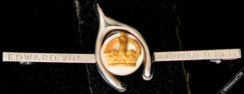 1936 Edward VIII Proposed Coronation Tie Pin 55mm | whitmore