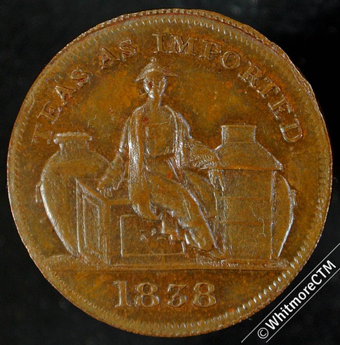 Unofficial Farthing Aberdeen 6980 1838 Wm. Gray's Tea Dealer / Chinaman ...