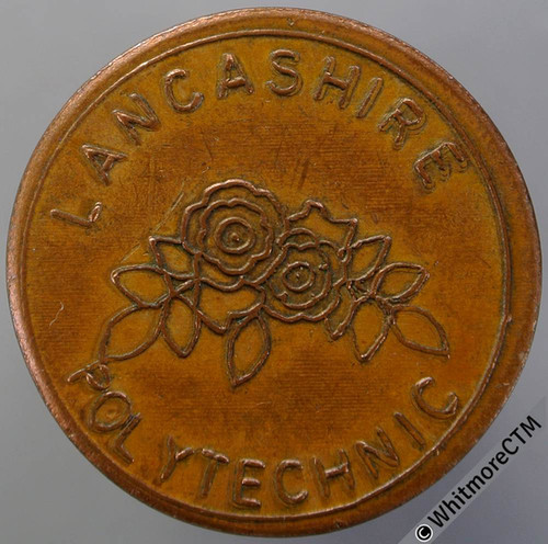 Lancashire Polytechnic Medal 27mm Uniface bronze - Stylised Roses ...