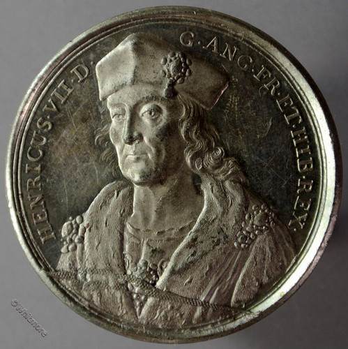 Henry VII B1437-19 Facing bust in cap/ Legend. By Thomason after ...