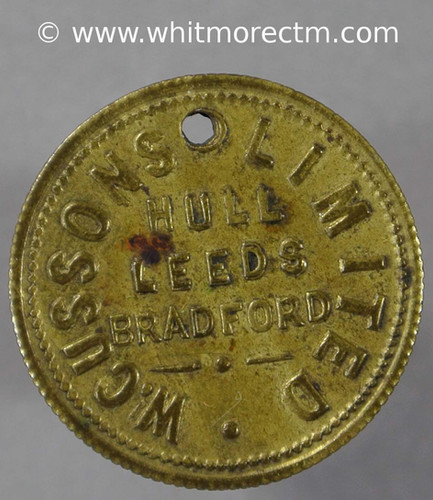 Hull, Leeds, Bradford Value Stated Token 20mm W.Cussons Ltd. / 1D ...